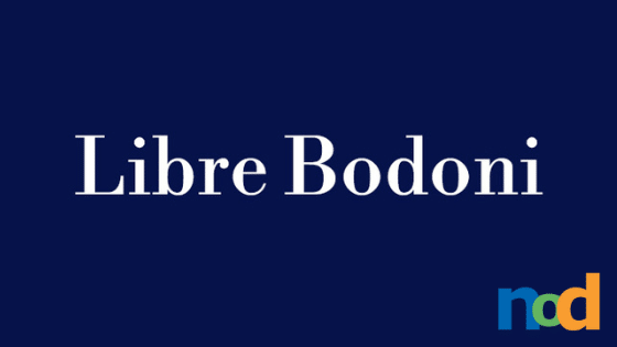 免费字体星期五:Libre Bodoni | Sessions学院