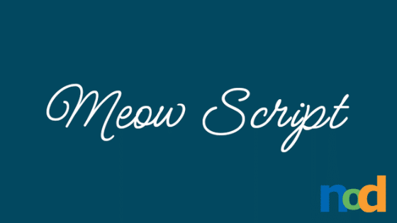 免费字体星期五:Meow Script | Sessions College