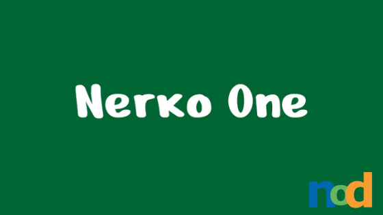 星期五免费字体:nerkoone - Sessions学院